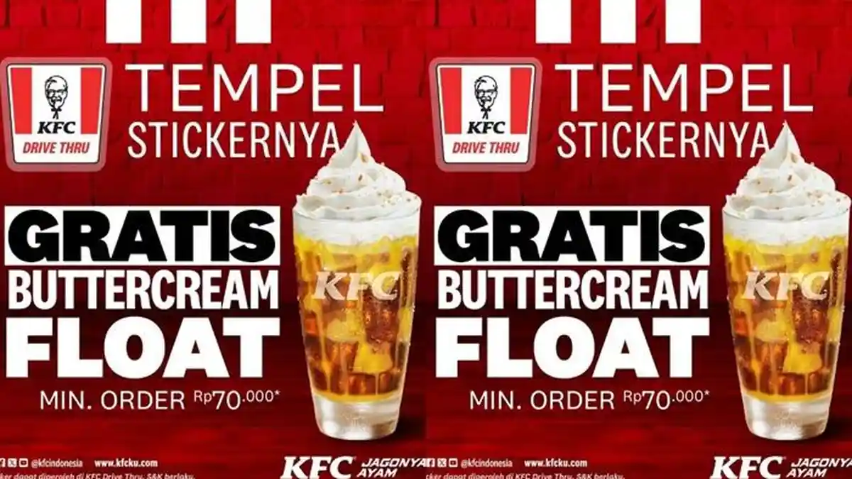 Promo KFC Hari ini 5 Juni 2024, Tempel Stiker Drive Thru Gratis Minuman ...