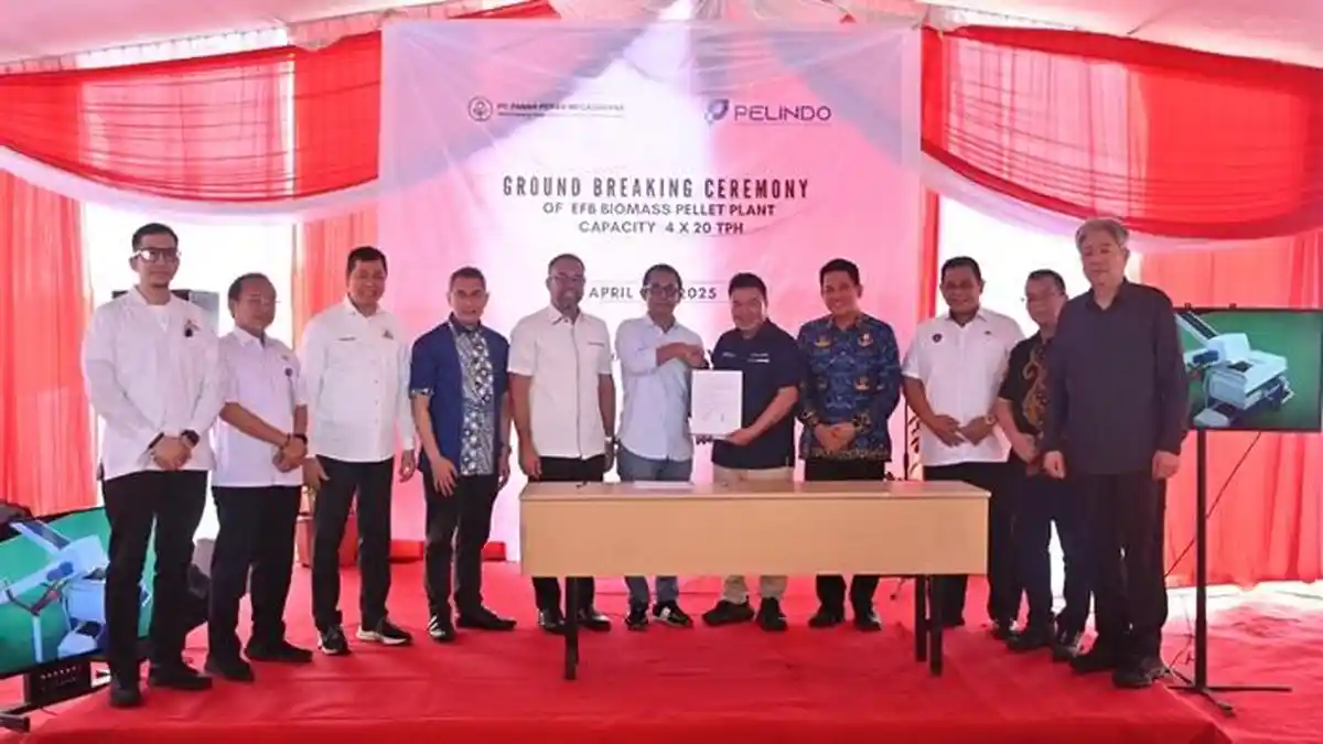 Ground Breaking Pabrik Biomass PT Panah Perak Megasarana di Pelabuhan ...