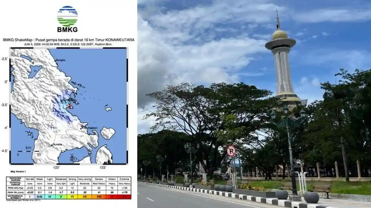 5 Hari 44 Kali Gempa di Sulawesi Tenggara: 29 Konawe Utara, 10 Kolaka ...