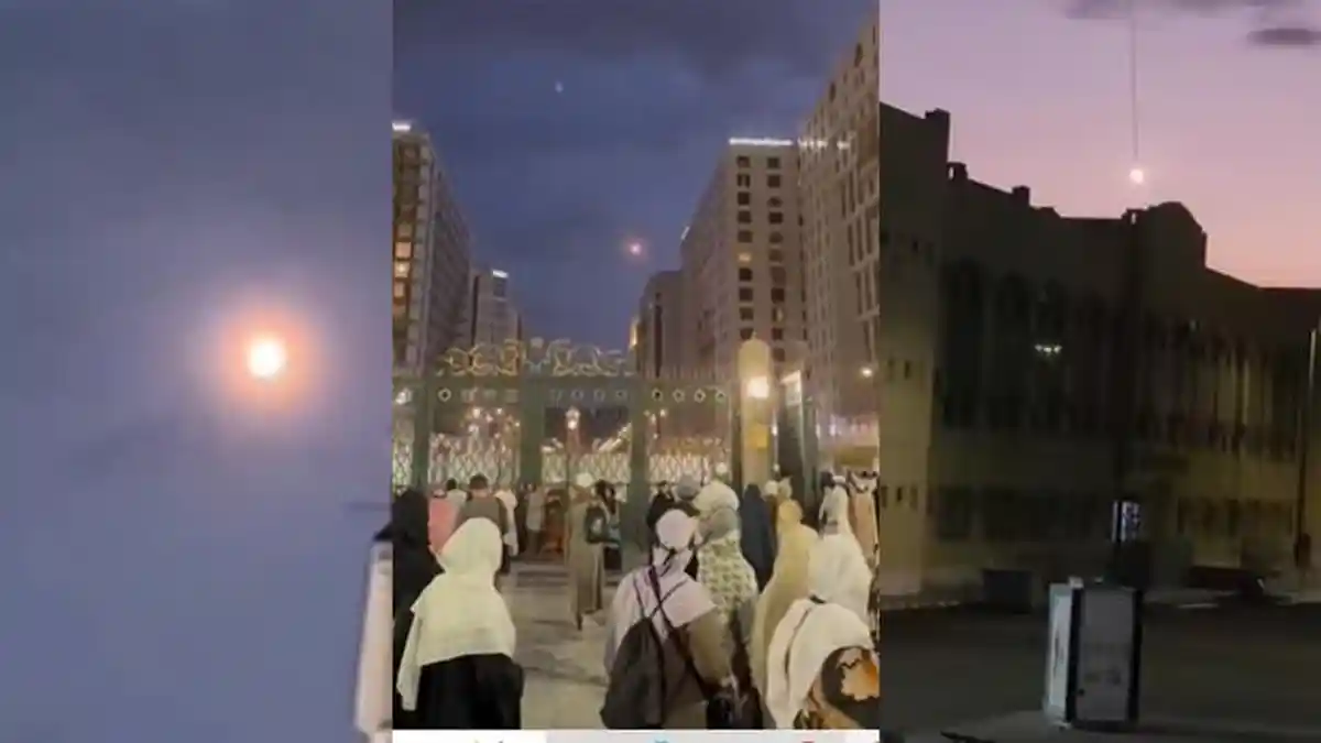 Viral! Suara Ledakan di Langit Madinah Hebohkan Jemaah Umrah, Netizen ...