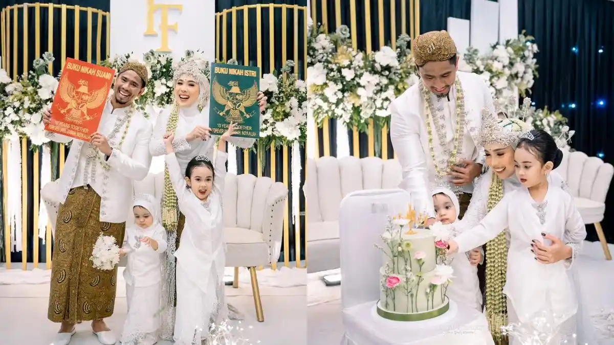 7 Potret Fitri Tropica dan Irvan Hanafi Rayakan Anniversary ke-10, Jadi ...