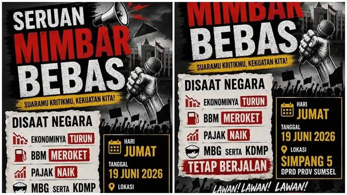 BEM Sumsel Gelar Mimbar Bebas di Simpang 5 DPRD Sumsel Jumat Sore ...
