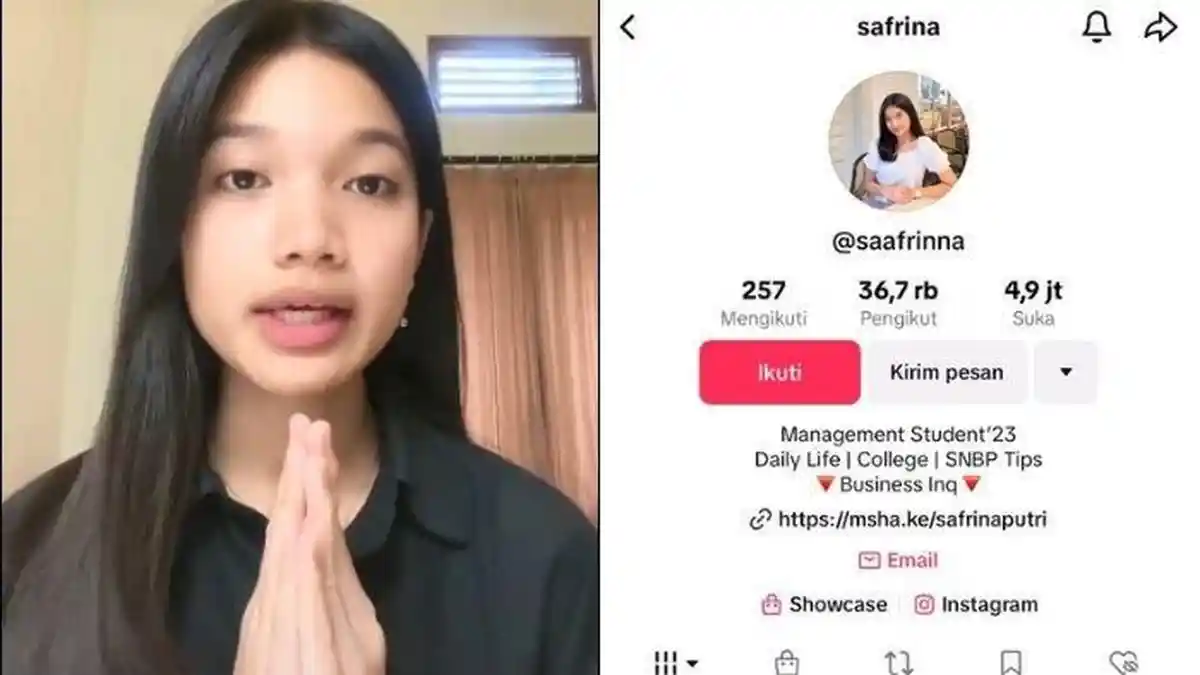 Inilah Sosok Safrina Putri, Konten Kreator Pendidikan, Tapi Ketahuan ...