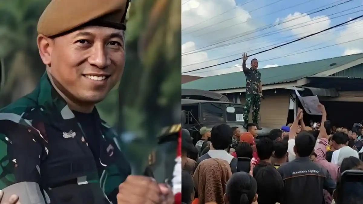 Sosok Letkol Arm Herman Danyon Armed yang Anak Buahnya Serang Warga ...
