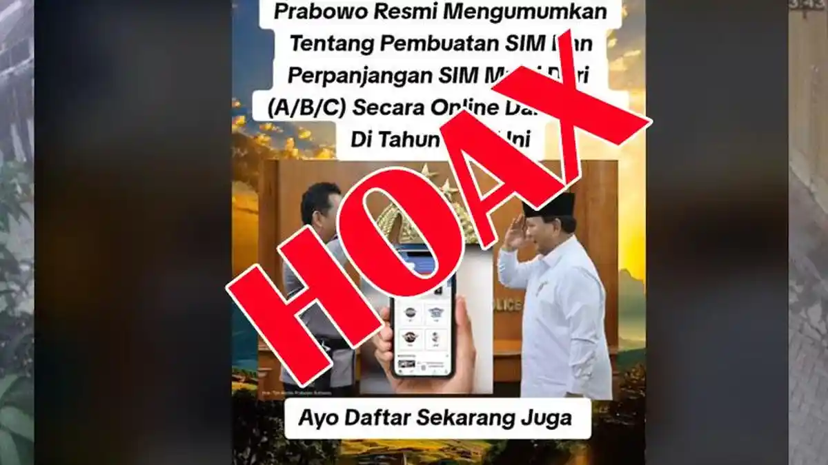 CEK FAKTA : Presiden Prabowo Resmi Umumkan Pembuatan SIM dan ...