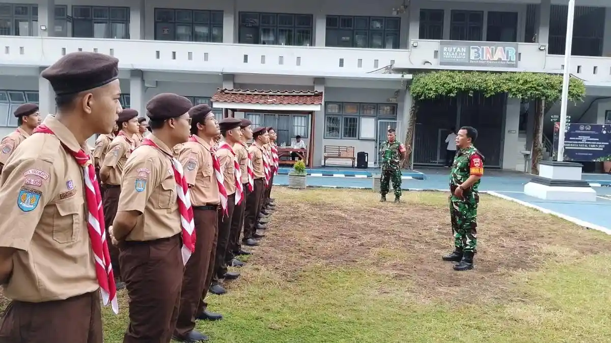 Momen Warga Binaan Rutan Kelas IIA Jogja Dilatih Koramil Pakualaman ...