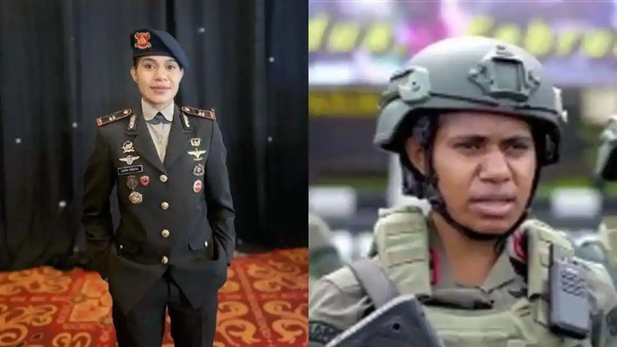 Sosok Iptu Listra Kogoya, Polwan Pemberani yang Pernah Gabung Tim ...