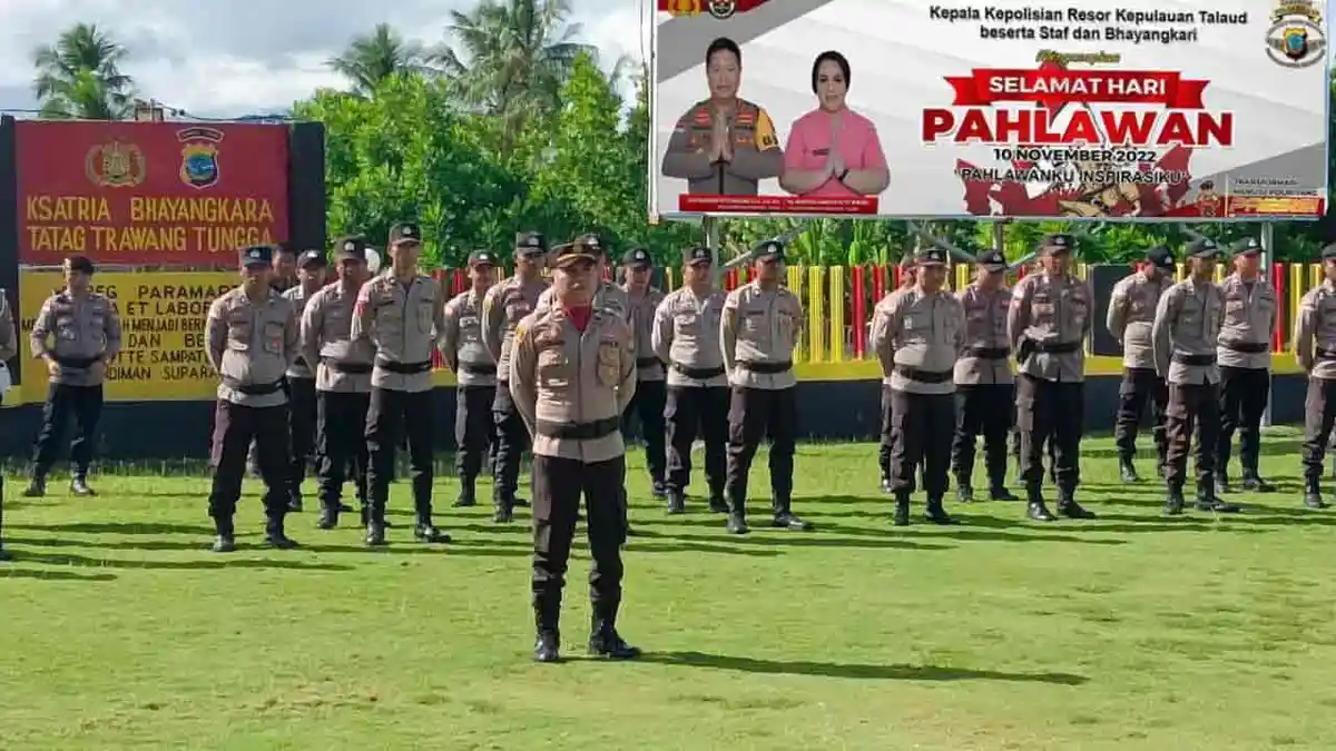 Kapolres Talaud Sulawesi Utara Pimpin Upacara Memperingati Hari ...