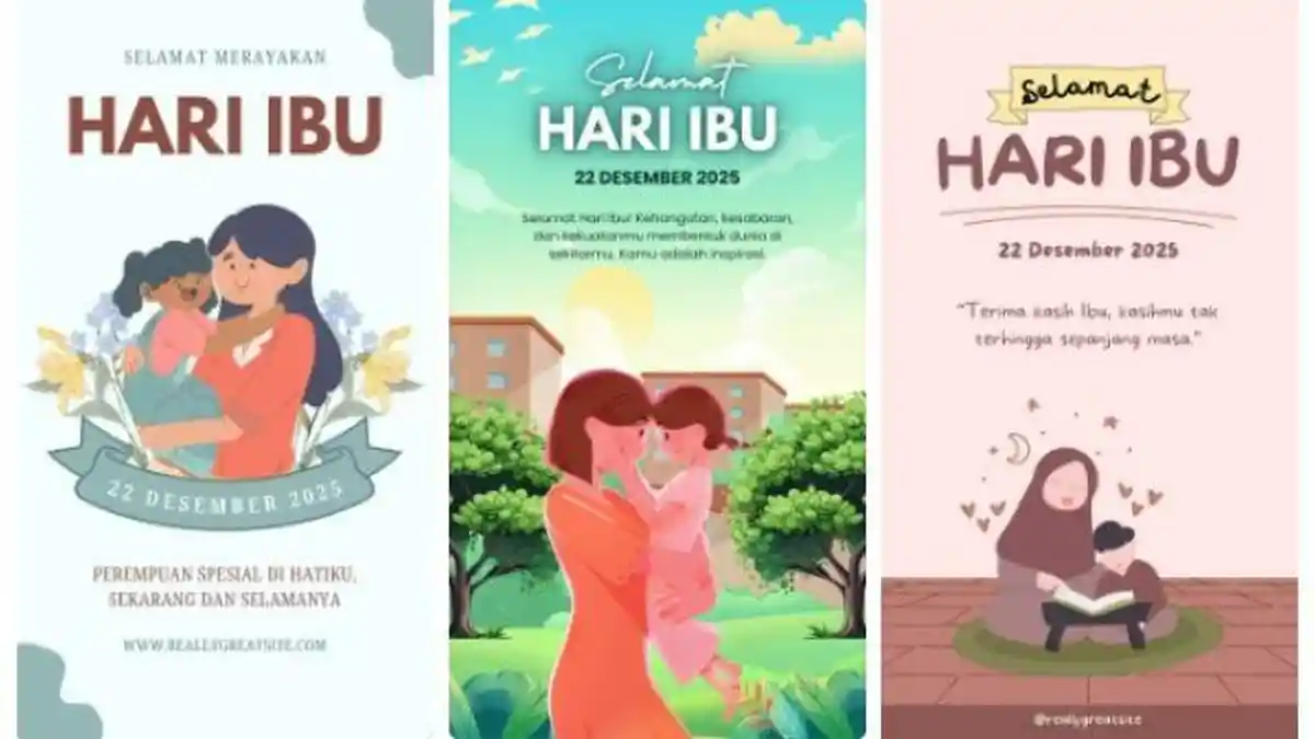 20 Poster Hari Ibu 2025 Gratis dan Menarik, Download dan Bagikan di Medsos - Tribunjabar.id