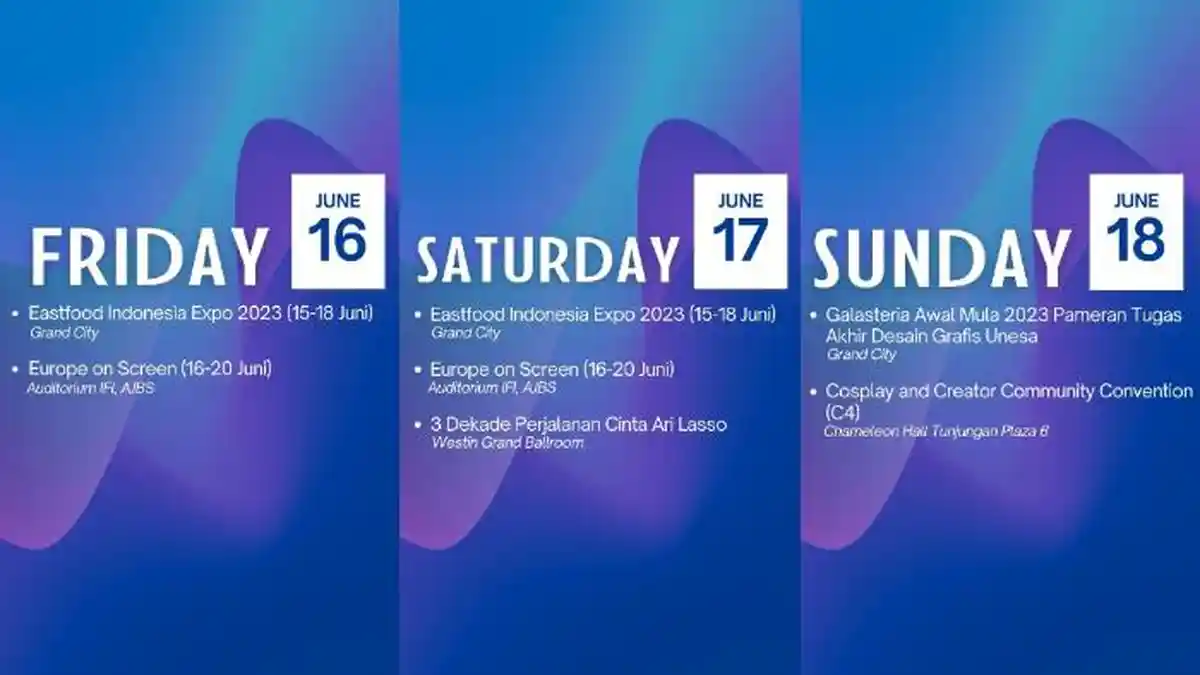 Mulai Dari Konser Sampai Pameran Fnb Intip Jadwal Event Seru Di
