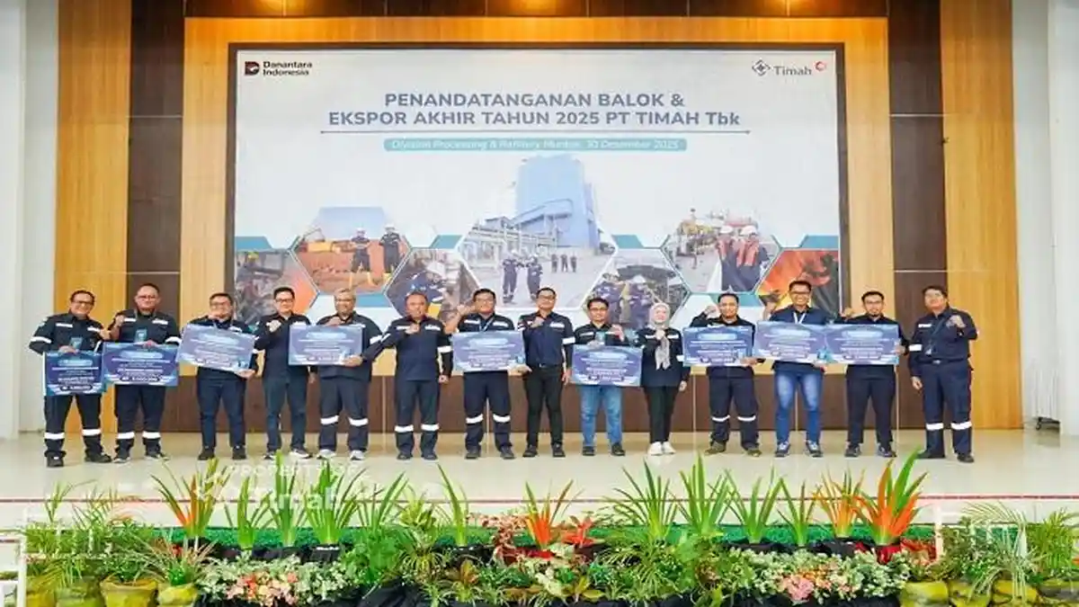 PT Timah Tbk Tutup 2025 dengan Penandatangan Balok dan Ekspor Timah ...