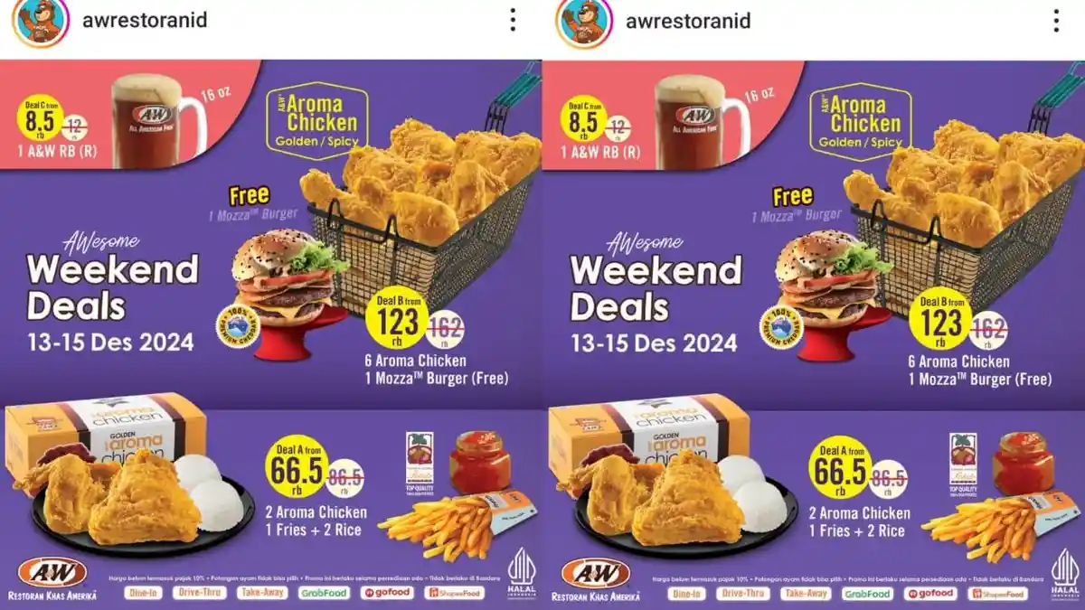 Promo CERIA AW Restoran Hari Ini 15 Desember 2024, Nikmati Paket ...