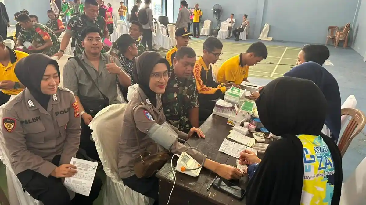 Sambut Hari Bhayangkara ke-80, Polres Way Kanan Gelar Bakti Kesehatan ...