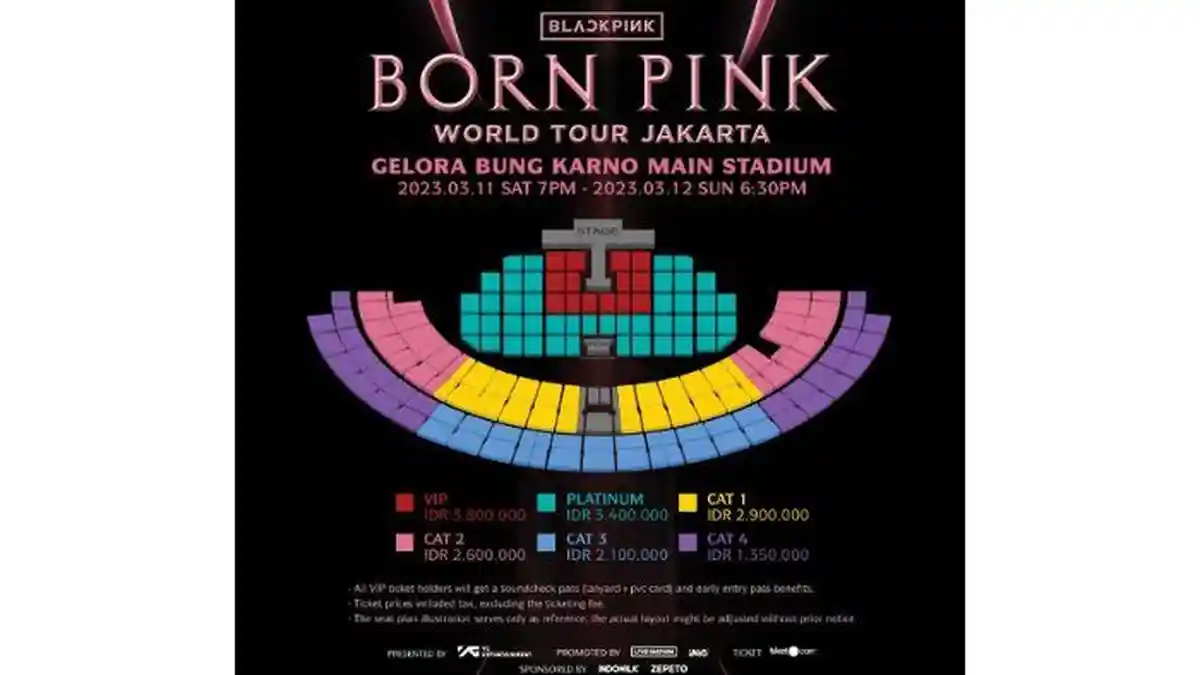 HARGA Tiket Konser BLACKPINK World Tour Born Pink di Jakarta, Lengkap dengan Cara Membelinya ...