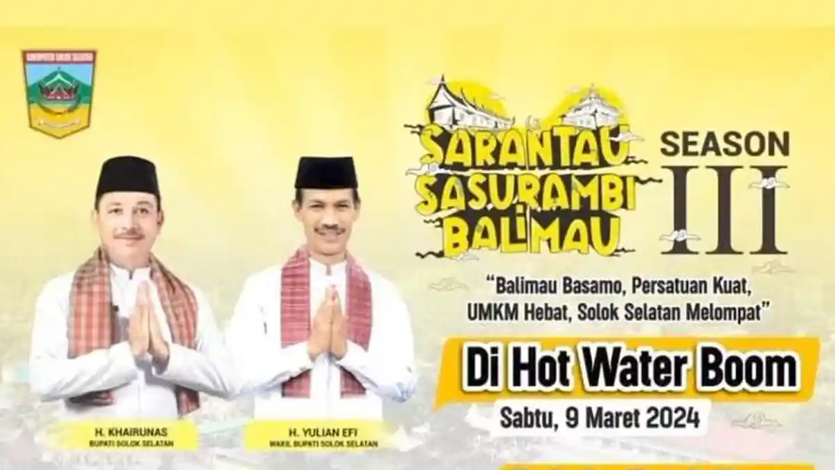 Mandi Balimau Jelang Ramadan, Pemkab Solok Selatan Gelar Sarantau ...