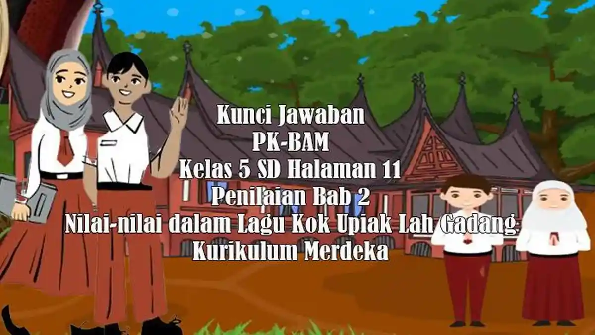 Kunci Jawaban PK-BAM Kelas 5 SD Halaman 18 Penilaian Materi Bab 3 Lagu ...