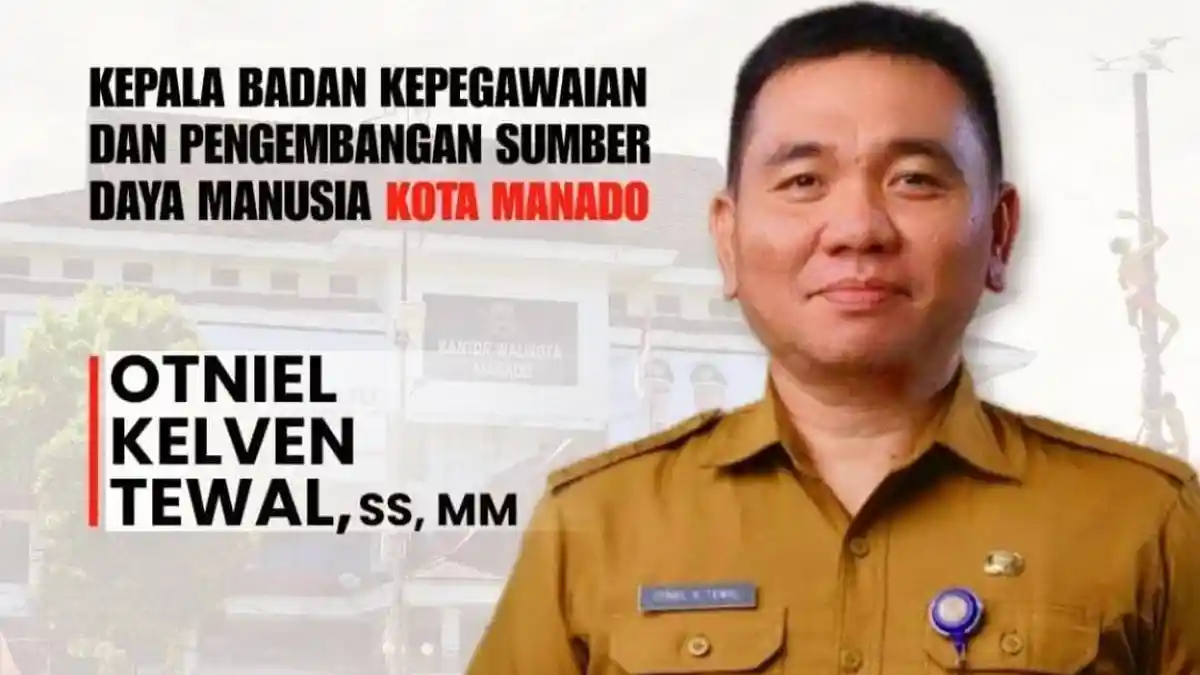 Profil Otniel Tewal, Kepala BKPSDM Kota Manado, Lulusan Magister ...