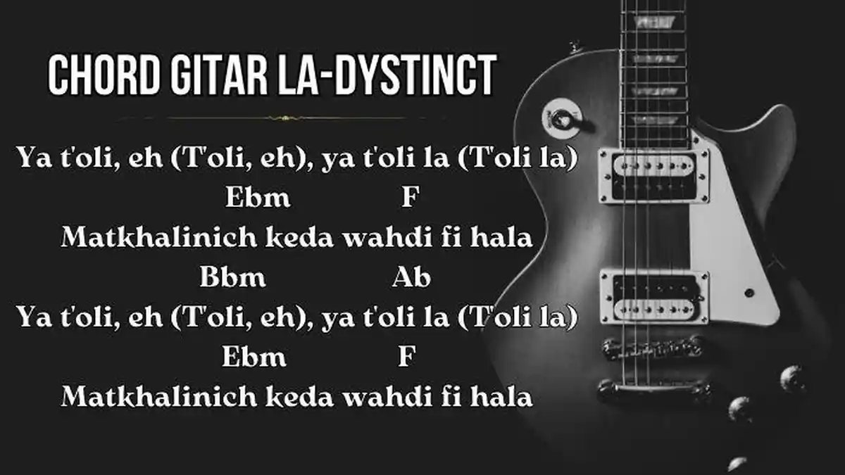 Chord Gitar Lagu La-Dystinct, Sound Lipsync Arab Viral di TikTok ...