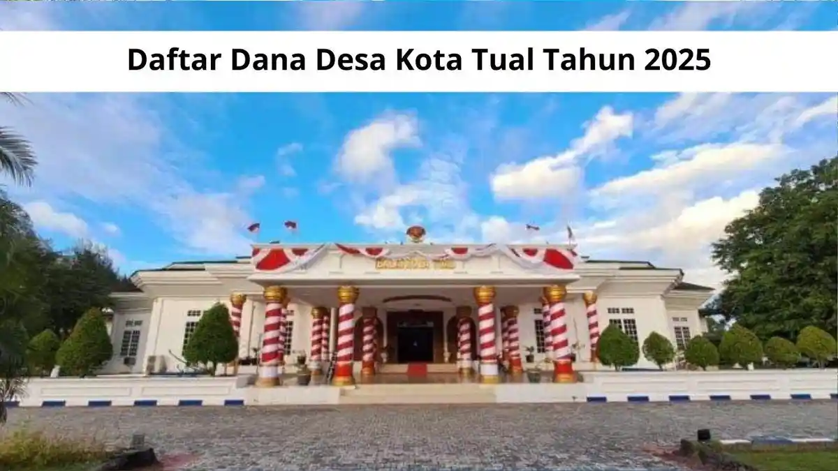 Rincian Dana Desa Kota Tual Maluku 2025: Tual Terbesar, Tiflen Terkecil ...