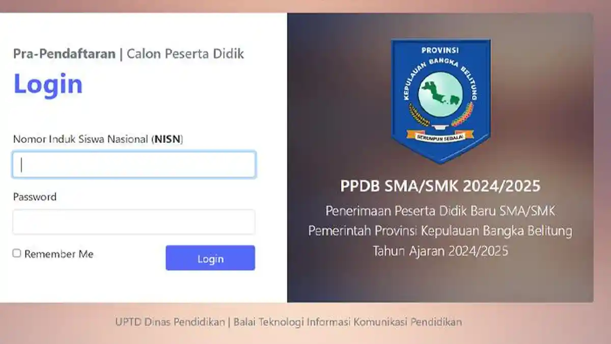 Cara Daftar dan Login Link babel.demo.spmb.id, SPMB Babel 2025 Jenjang ...