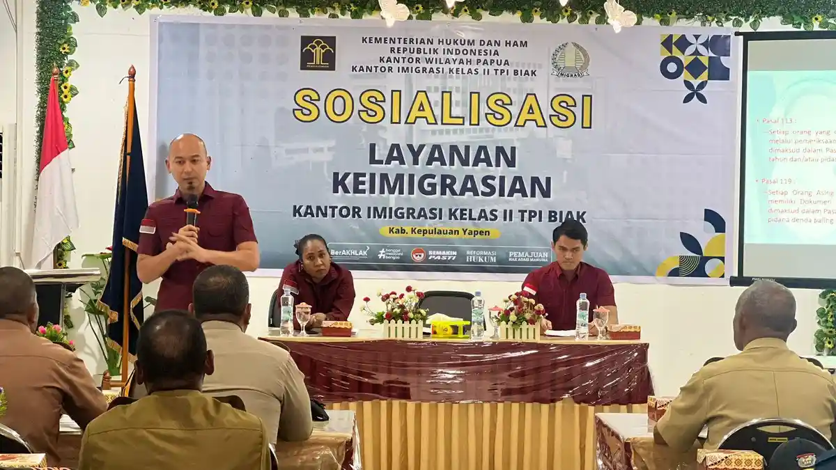 Imigrasi Biak Sosialisasi Pelayanan Keimigrasian di Kabupaten Kepulauan ...