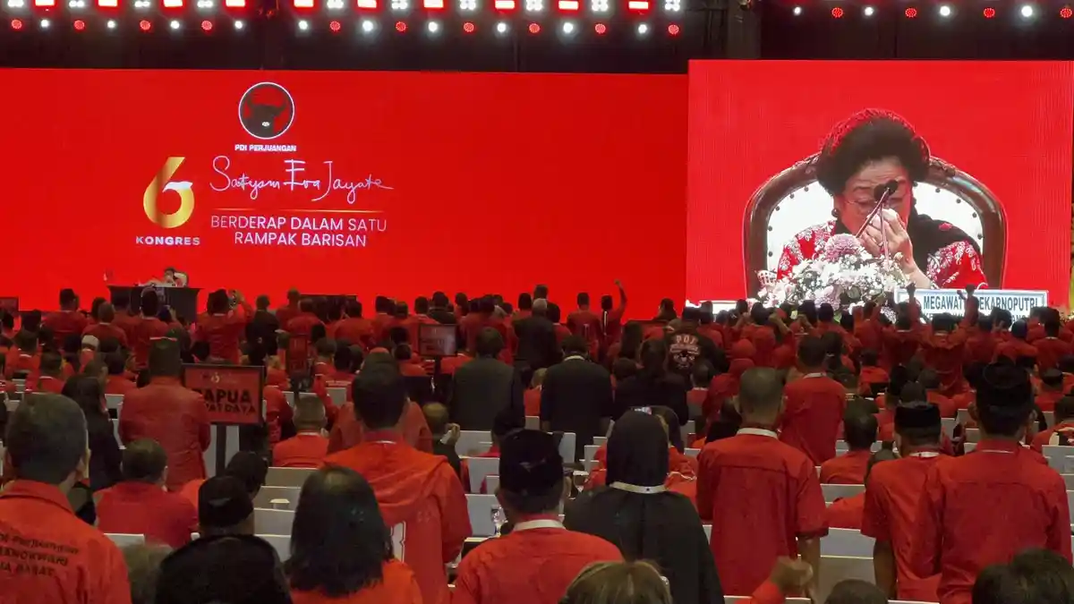 Momen Megawati Menangis Sambut Kehadiran Hasto Kristiyanto di Kongres PDIP: Kebenaran Pasti ...