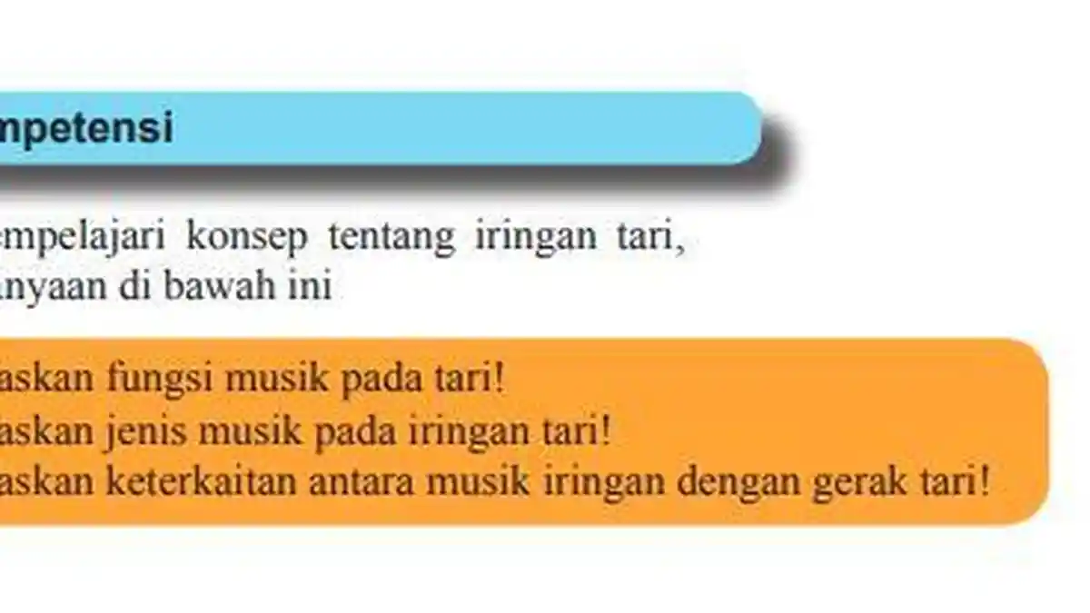 Kunci Jawaban Seni Budaya Kelas 8 Halaman 96, Fungsi Musik pada Tari ...