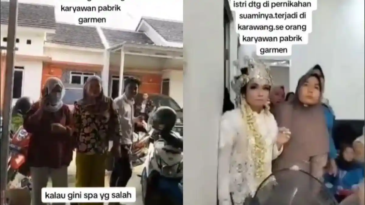 Viral Istri Sah Labrak Suami Yang Diam Diam Nikah Lagi Di Karawang