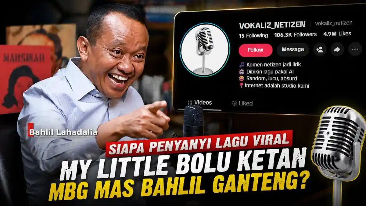 Siapa Penyanyi Lagu Viral My Little Bolu Ketan, MBG Mas Bahlil Ganteng ...
