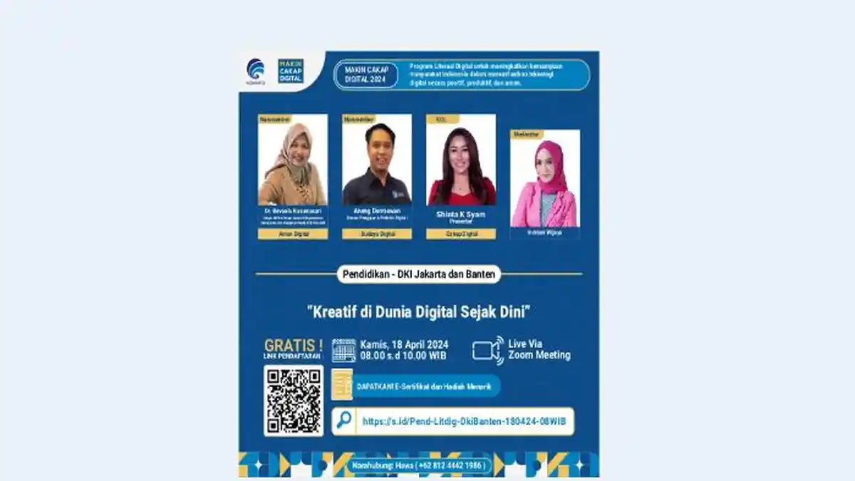 Kominfo Gelar Literasi Digital Bertajuk Kreatif di Dunia Digital Sejak ...