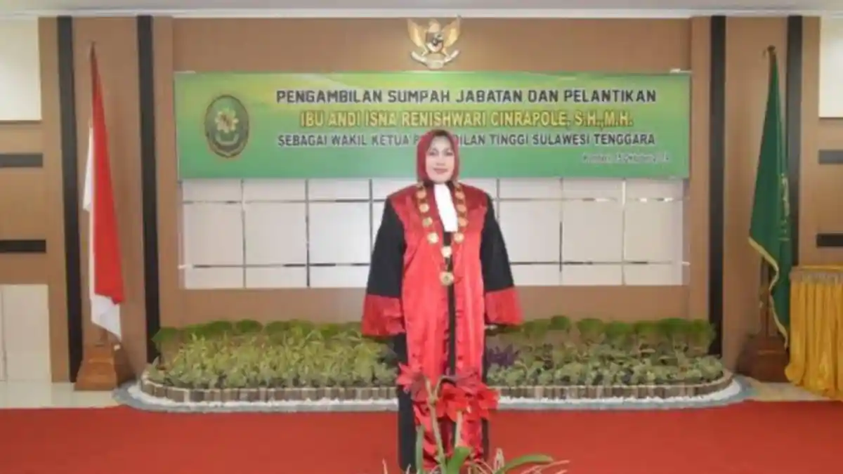 Profil Andi Isna Renishwari Cinrapole, Resmi Jabat Ketua Pengadilan ...