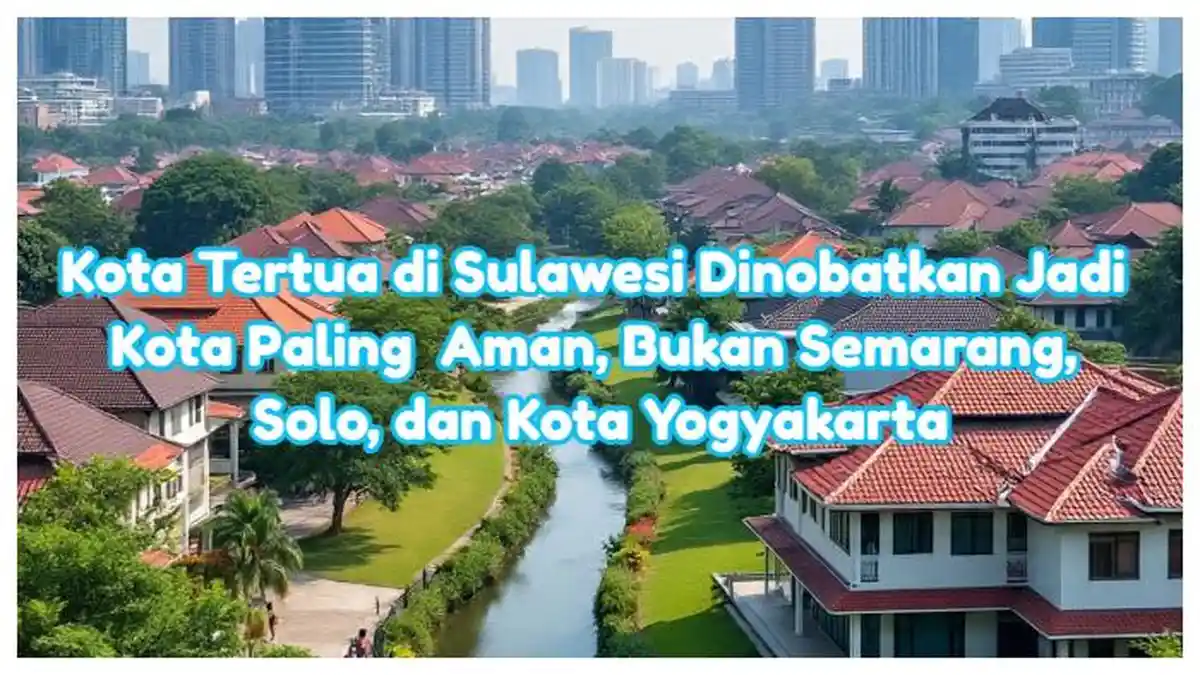 Kota Tertua di Sulawesi Dinobatkan Jadi Kota Paling Aman, Bukan ...