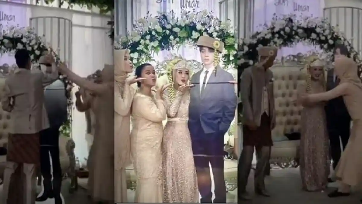Video Viral Pengantin Pria Rela Digantikan 'Jimin BTS' di Pelaminan ...