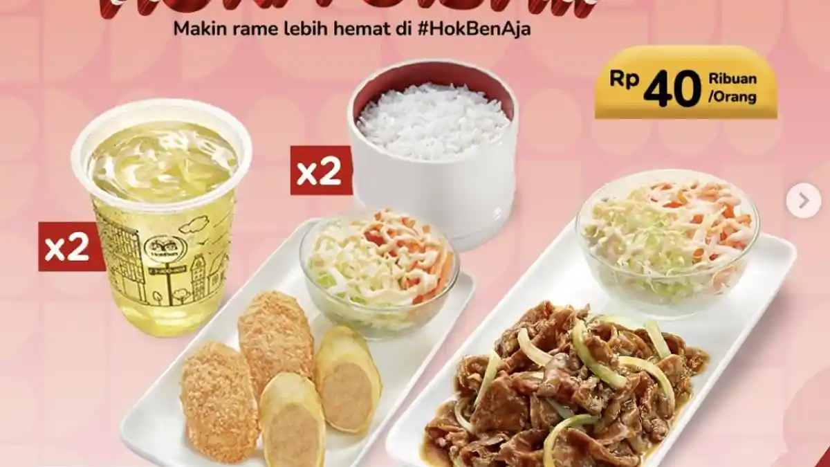 GEBYAR Promo HokBen 20-31 Agustus 2025, Paket Bundling Berempat Hoka ...