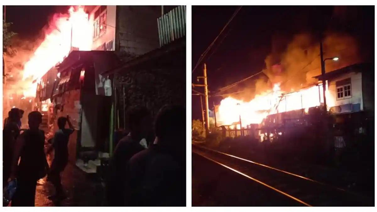 Si Jago Merah Membara di Kedoya Utara, Puluhan Rumah Ludes Terbakar: 40 ...
