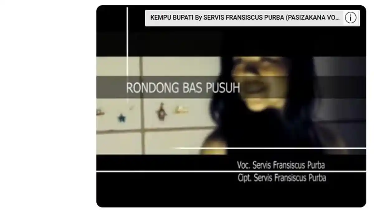Lirik Lagu Karo Rondong Bas Pusuh yang Dipopulerkan Servis Fransiscus ...