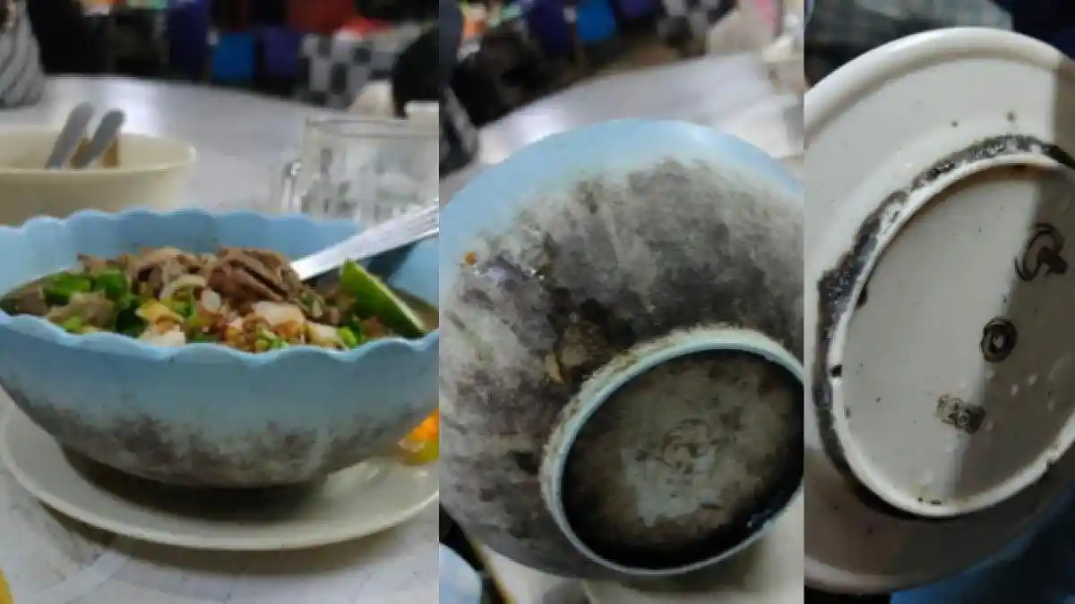 Menjijikan, Pria ini Syok Lihat Bagian Bawah Mangkuk Saat Makan di ...