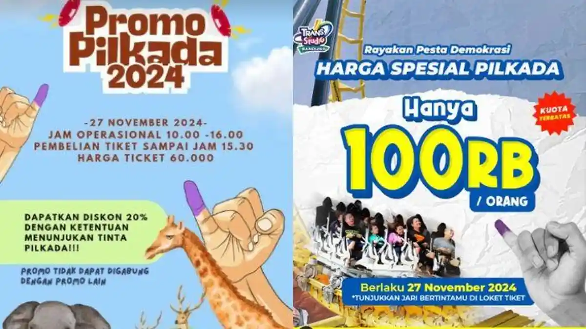 Daftar 10 Promo Pilkada 2024 Tempat Wisata, Bandung Zoo Diskon 20 ...