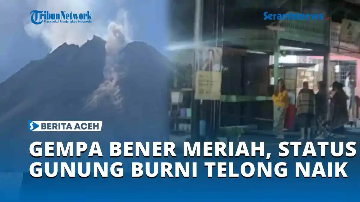 VIDEO Gempa Guncang Bener Meriah, Status Gunung Burni Telong Naik ...