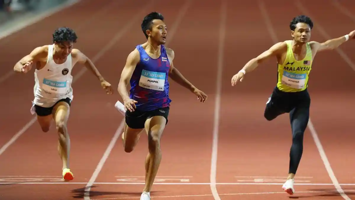 Rekor SEA Games: Sprinter Thailand Lari 100 Meter di Bawah 10 Detik ...