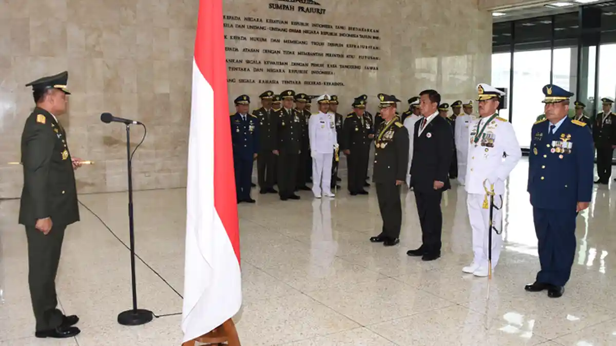 69 Perwira Tinggi TNI terima Tanda Kehormatan Negara - TribunNews.com