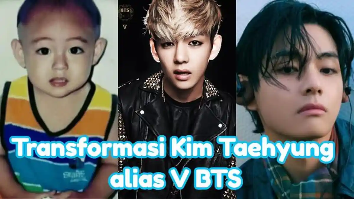 5 Potret Transformasi V BTS, Kim Taehyung Tampan dari Kecil, Kini Genap ...
