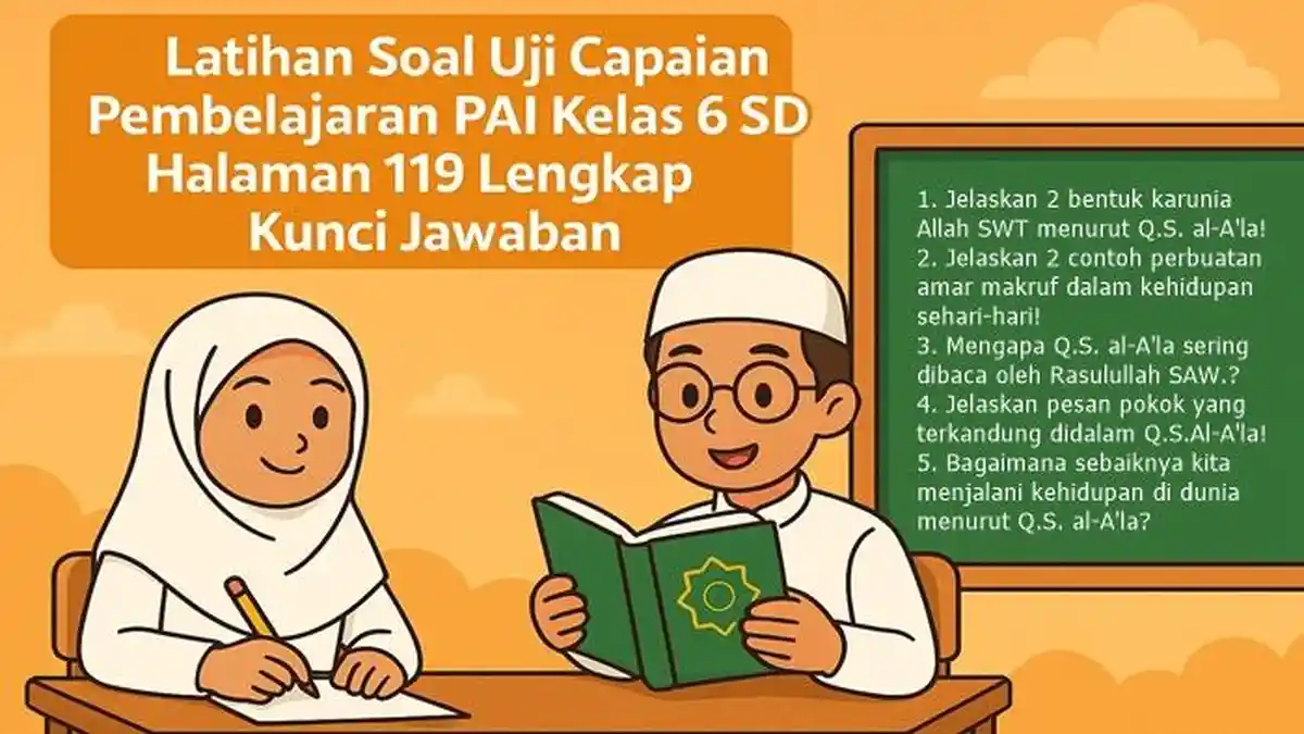 Latihan Uji Capaian Pembelajaran PAI Kelas 6 SD Halaman 119 Kurikulum ...
