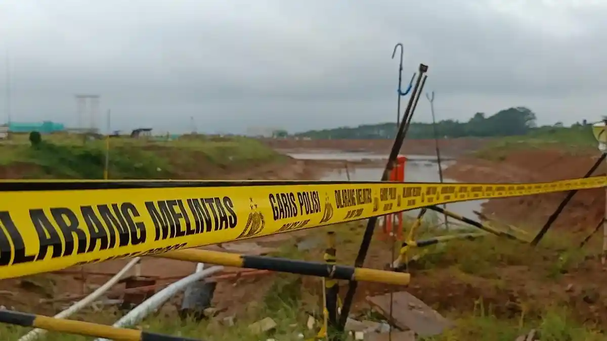 Penampakan Lokasi Embung Buatan PT HAI yang Jebol Tewaskan Dua Korban ...
