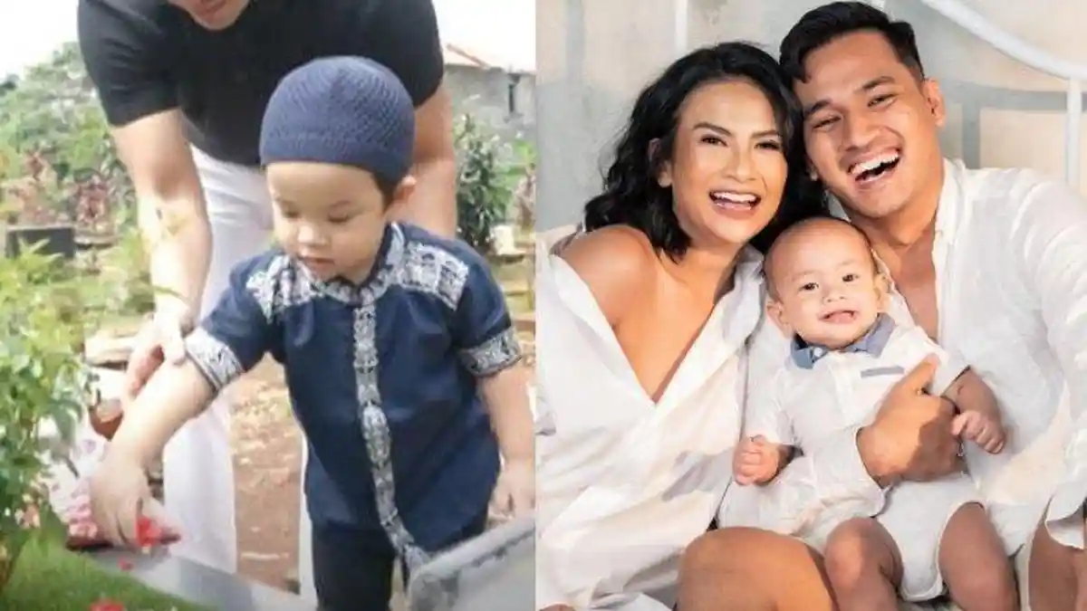 Foto Gala Sky Ziarah ke Makam Vanessa Angel dan Bibi: Menabur Bunga ...