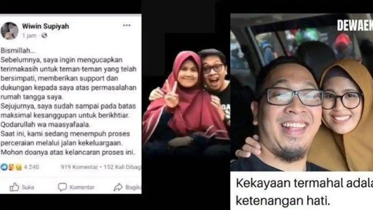Pesan Terakhir Wiwin Supiyah ke Dewa Eka P dan Istri Baru, Ikhlas Dulu ...