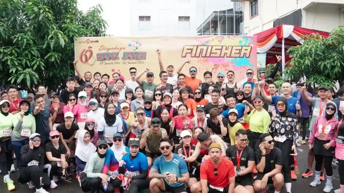 Ribuan Peserta Ambil Bagian dalam Fun Run HUT Bank Jambi ke-62 ...