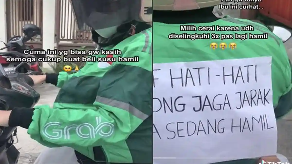 Viral Kisah Ibu Hamil Besar Jadi Ojol Demi Sang Buah Hati, Suaminya 3 Kali Ketahuan Selingkuh ...